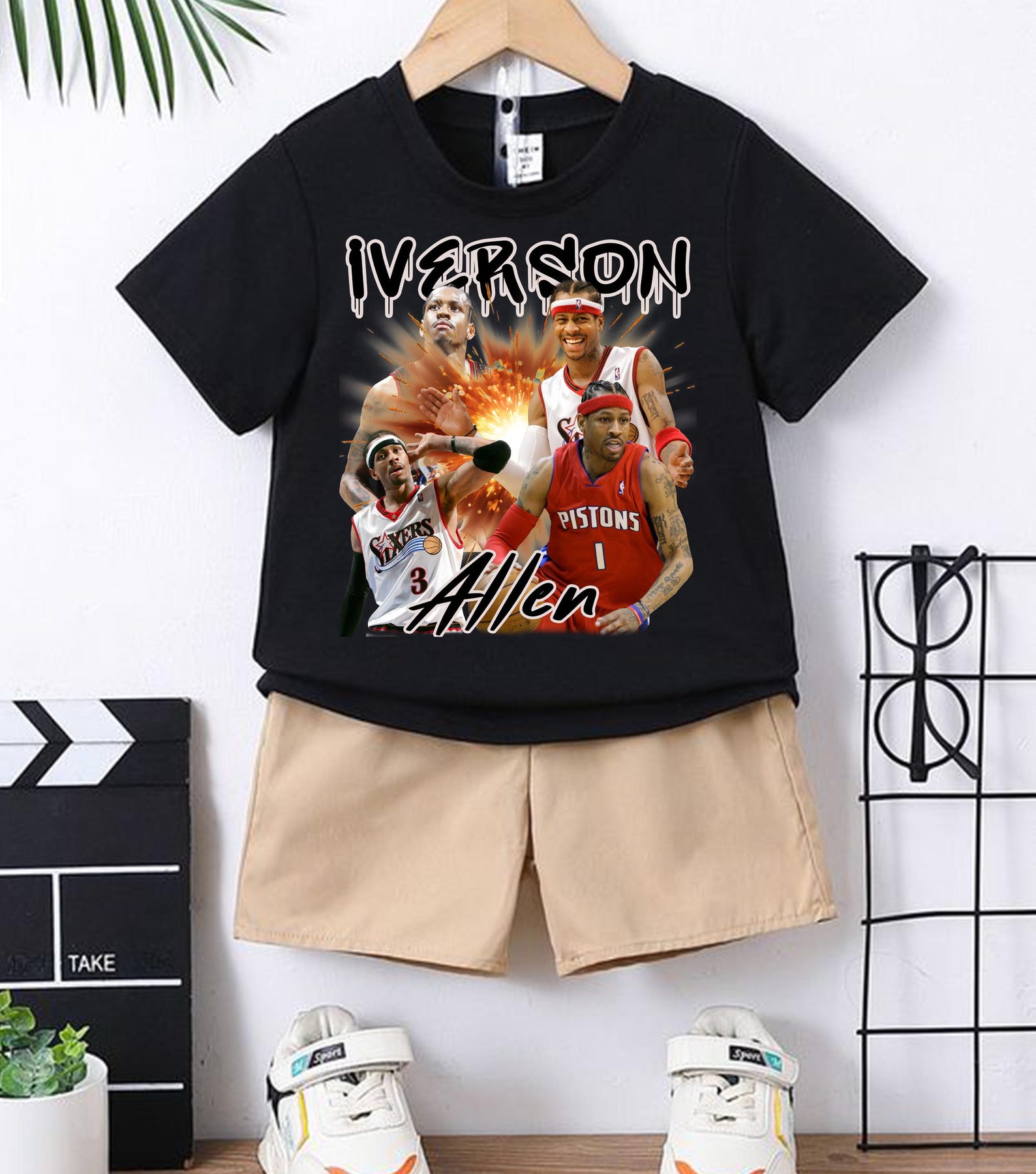 Allen Iverson Png Tshirt Design Digital File, 300 DPI ,PNG File Ready ...