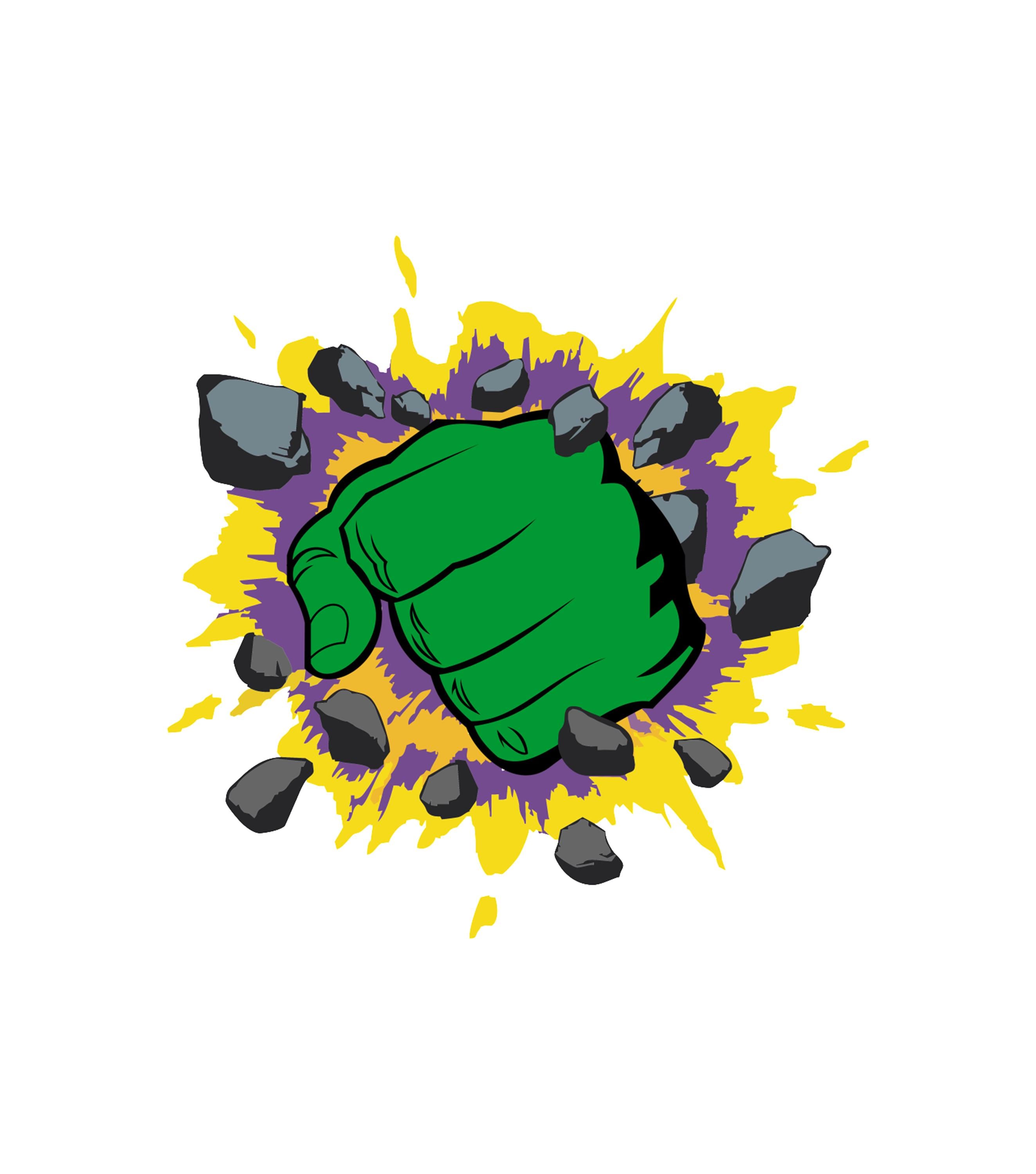 Hulk Fist Template