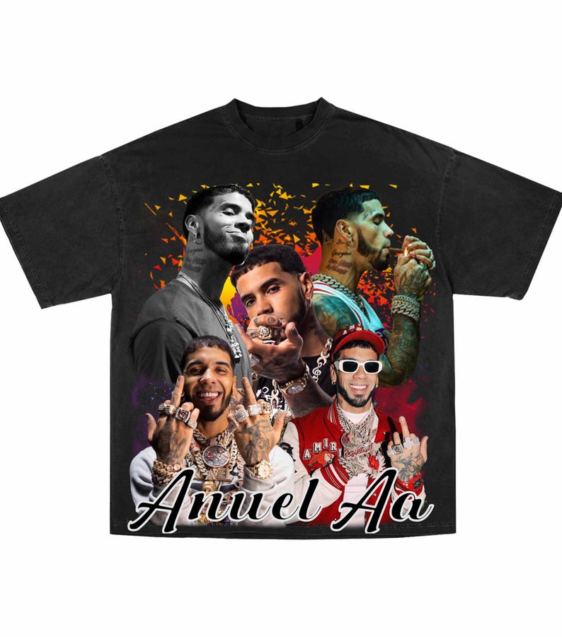 Anuel Aa Tshirt Design Digital File, 300 DPI ,PNG File Ready to Print ...