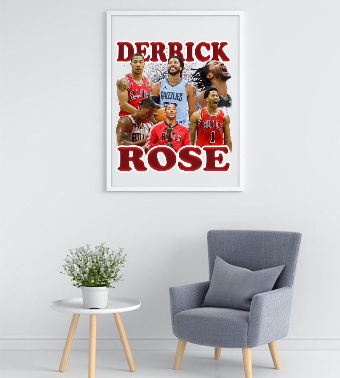 Derrick Rose Png File ,desing File , Digital Files - Etsy