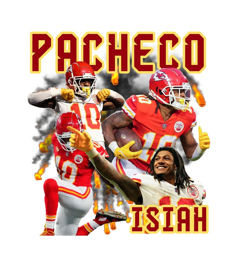 Isiah Pacheco Tshirt Design Digital File, PNG File Ready to Print - Etsy