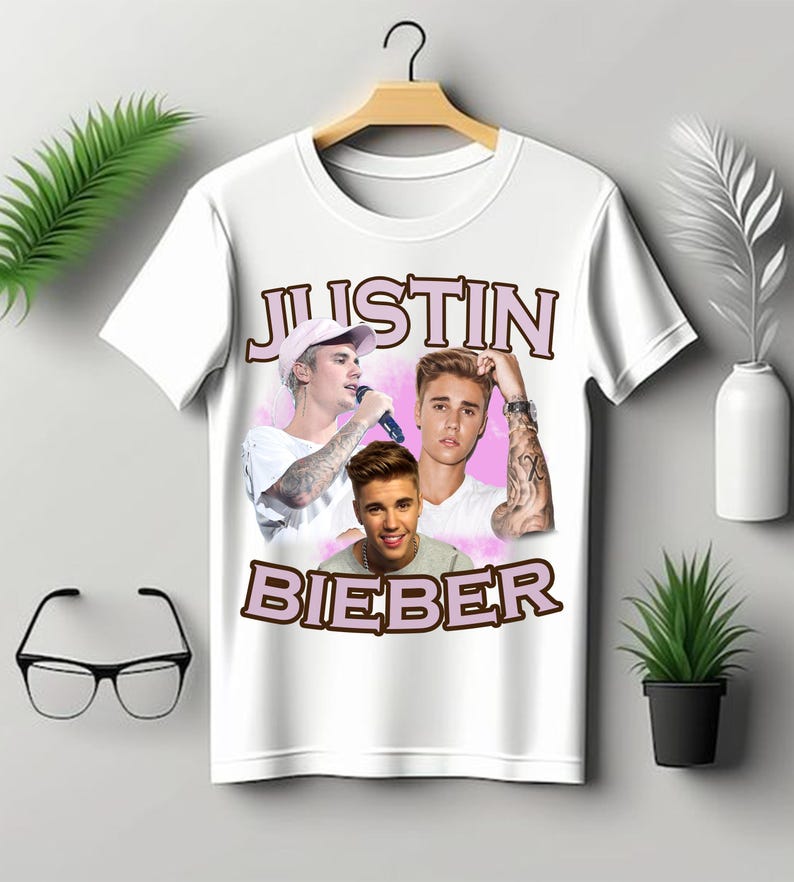 JUSTIN BIEBER Png Tshirt Design Digital File, PNG File Ready to Print ...