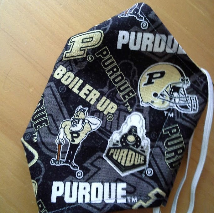 Purdue Face Mask Boilermakers Mask. Free Shipping - Etsy