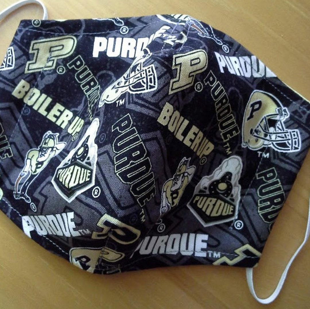Purdue Face Mask Boilermakers Mask. Free Shipping - Etsy