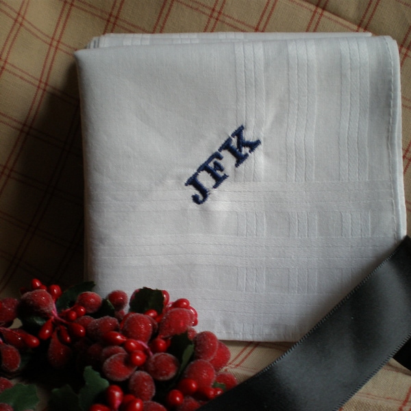 Monogrammed Pocket Square - Etsy