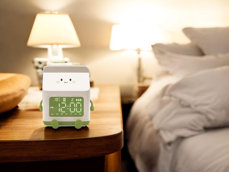 Box Digital Alarm Clock | Cute Mini Countdown Timer | Rechargeable Type ...