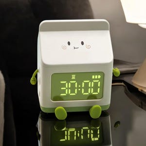 Box Digital Alarm Clock | Cute Mini Countdown Timer | Rechargeable Type ...