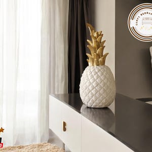 Pineapple Ornament Decor Creative Fruit Shape Statue Living Room ...