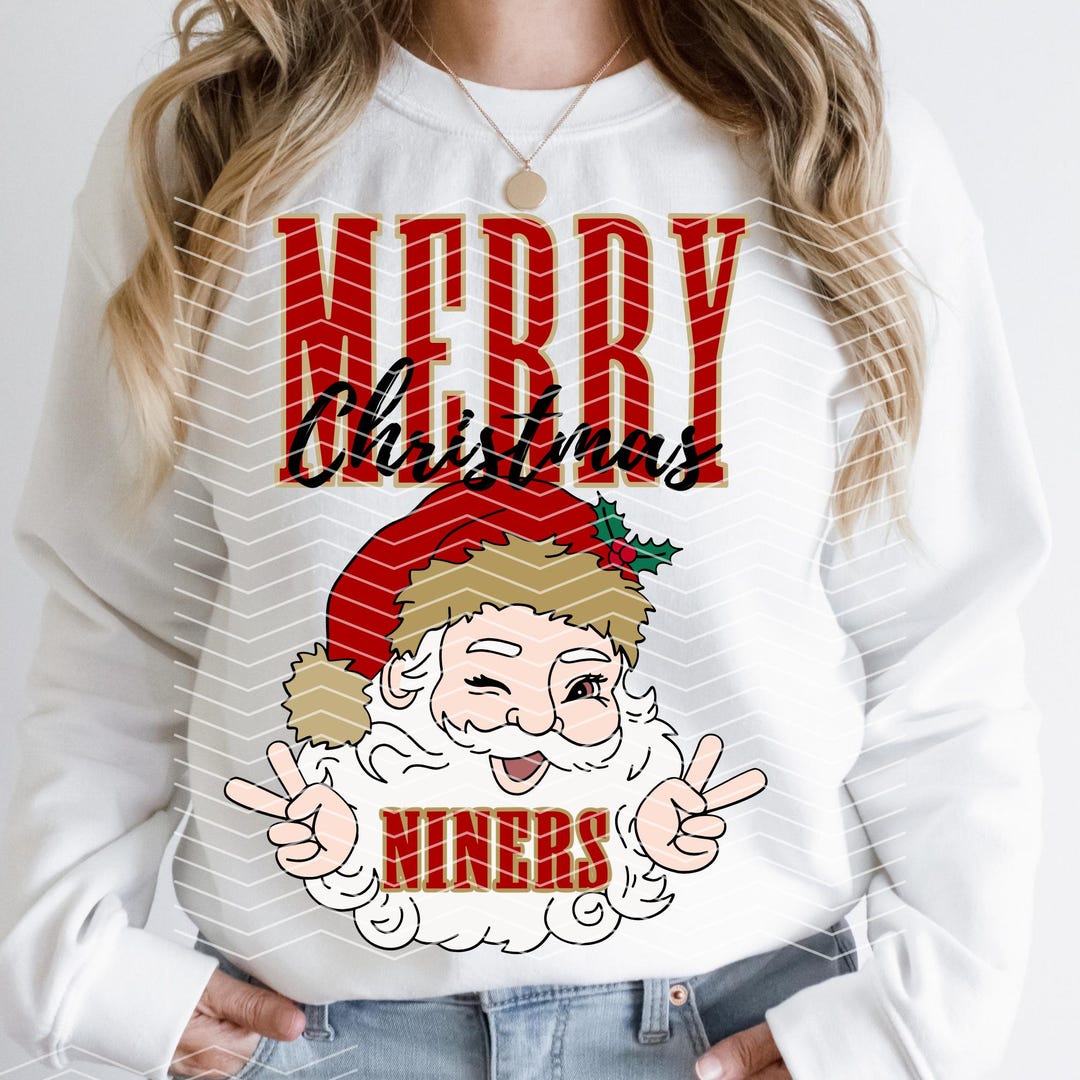 Merry Christmas Niners Png | Niners Football Christmas Png | Niners ...