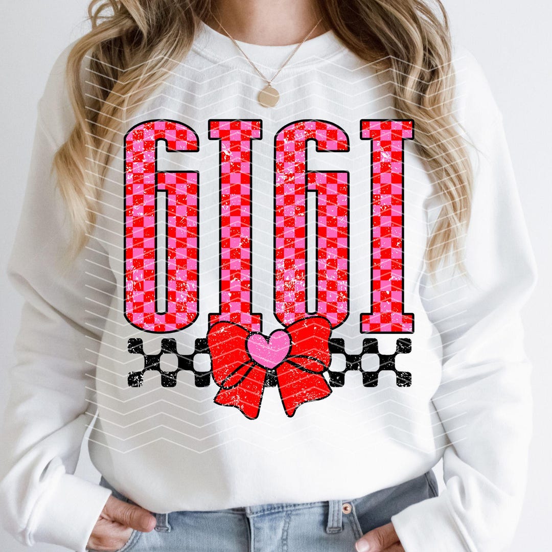 Gigi Valentine Distress Png | Coquette Gigi Png | Preppy Gigi Wording ...