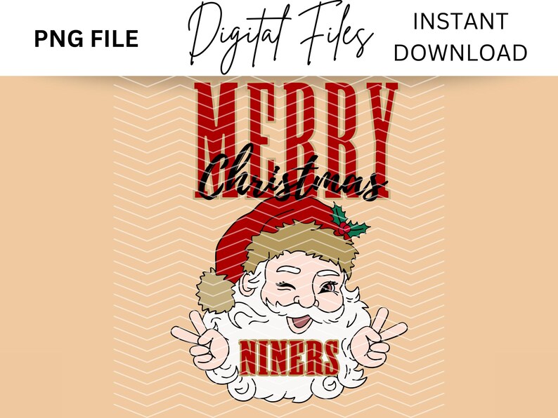 Merry Christmas Niners Png | Niners Football Christmas Png | Niners ...