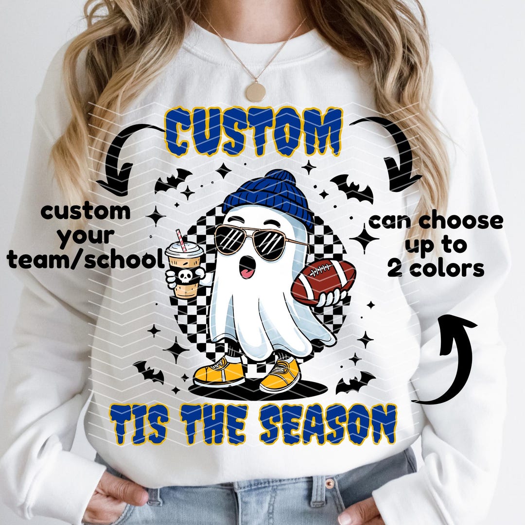 Custom Football Cute Ghost Png | Custom Cute Ghost Png | Custom Boo ...