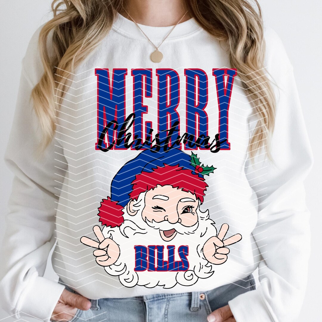 Merry Christmas Bills Png | Bills Football Christmas Png | Bills Santa ...