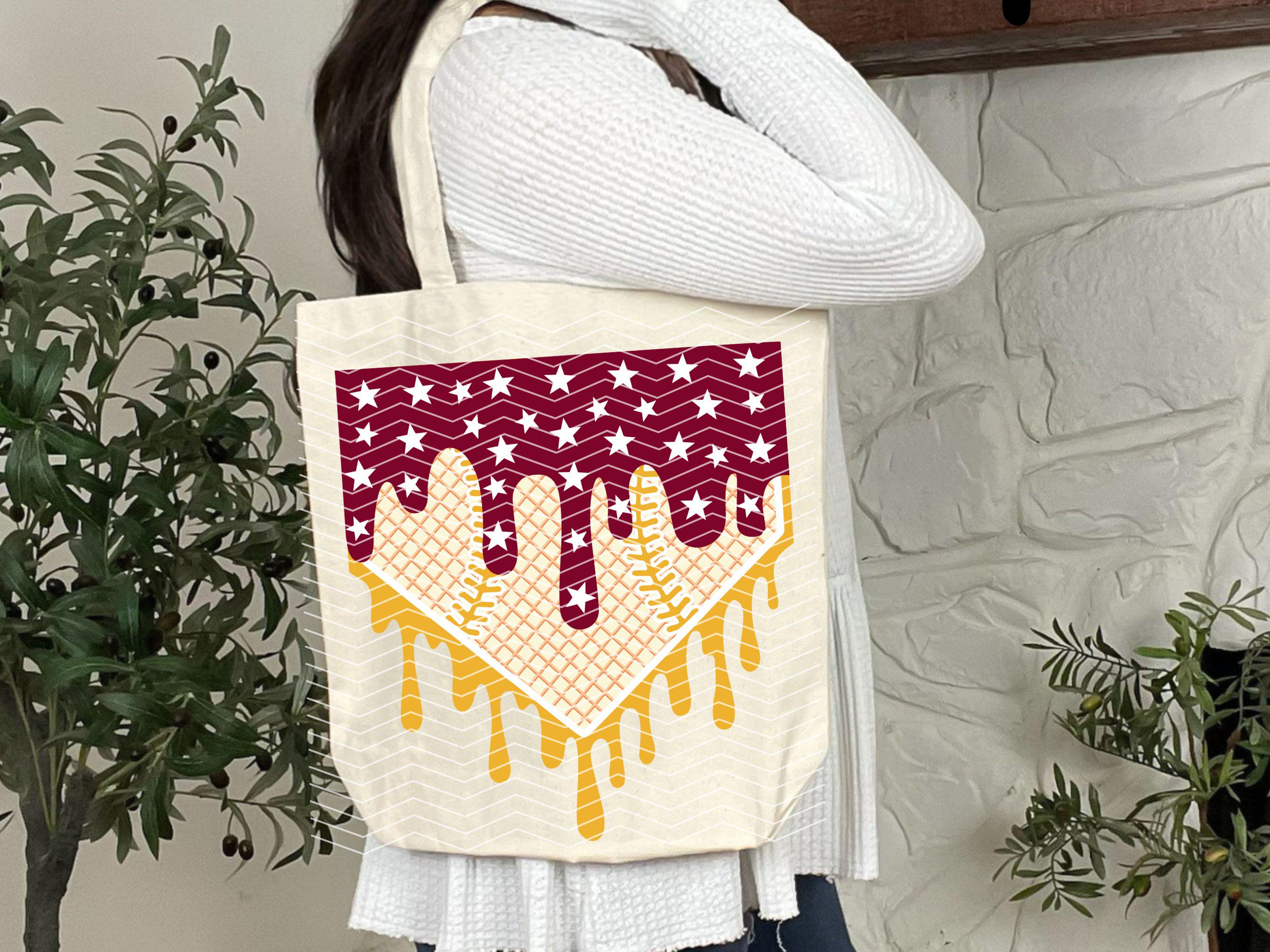 Maroon Gold Ice Cream Drip Home Plate Png | Star Drip Home Plate | Ice ...