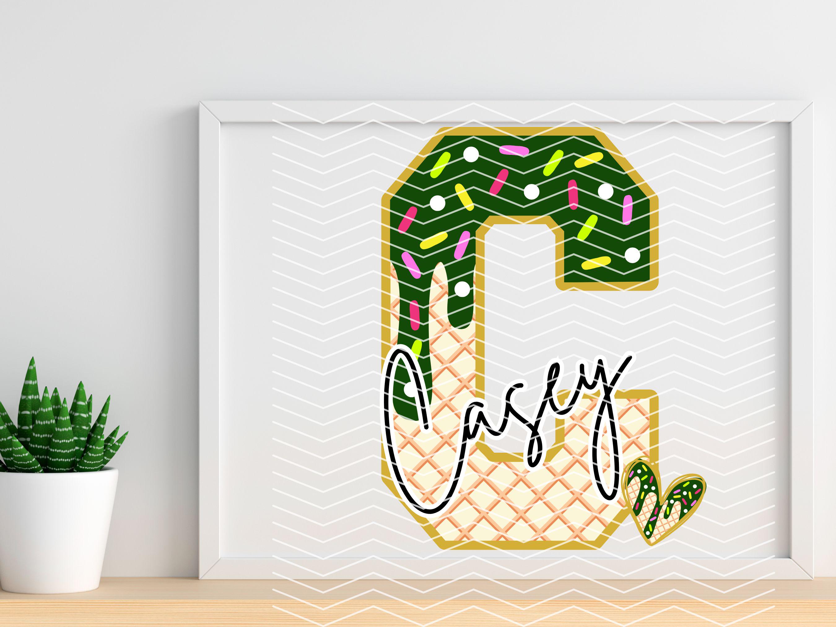 Green Gold Ice Cream Drip Alpha Set Png | Sprinkles Alpha Doodle | Ice ...