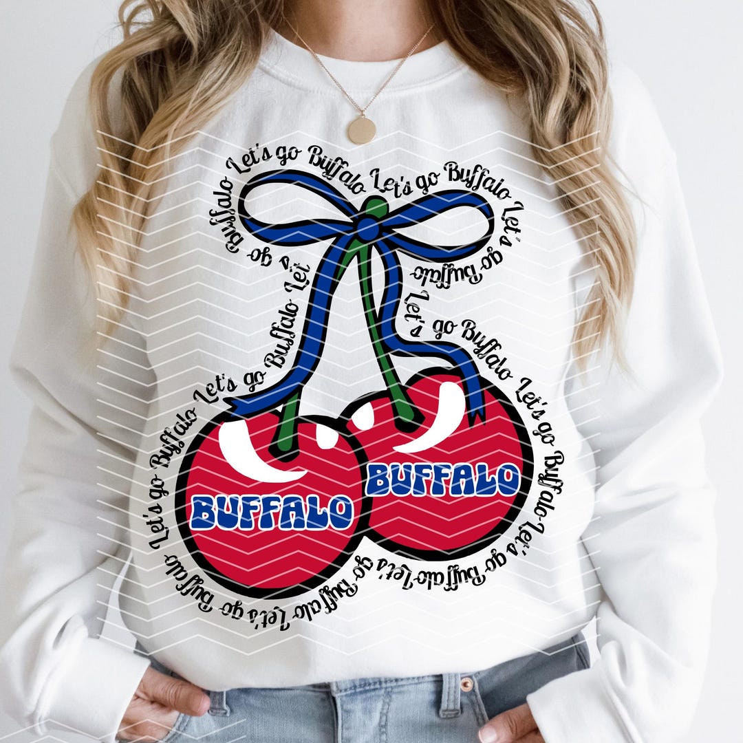 Let's Go Buffalo Png | Coquette Buffalo Png | Trendy Preppy Buffalo Png ...