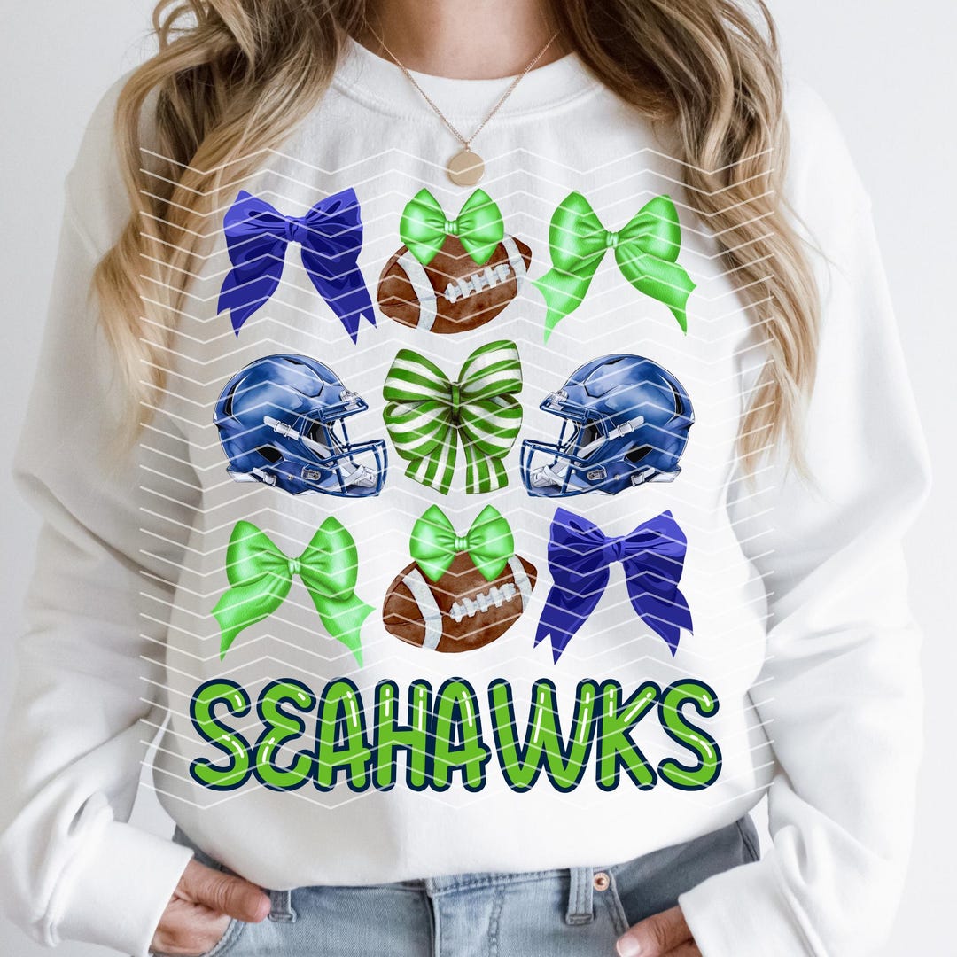 Coquette Seahawks Png | Coquette Seattle Png | Trendy Preppy Seattle ...