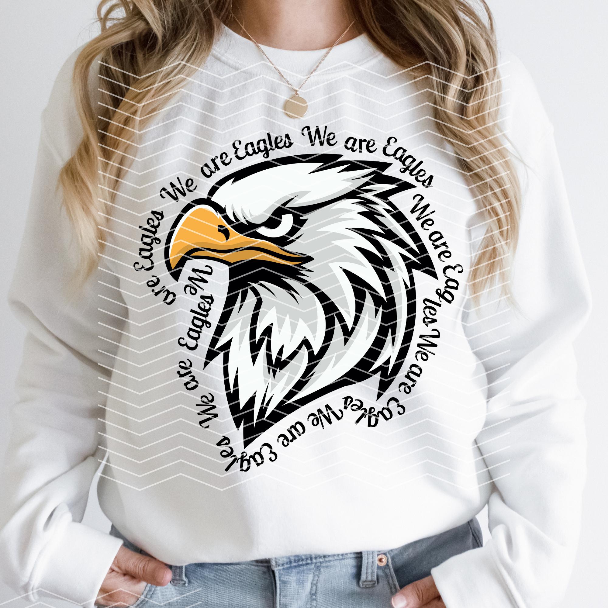We Are Eagles Png | Trendy Preppy Eagles | Eagles Mascot Png | Eagles ...