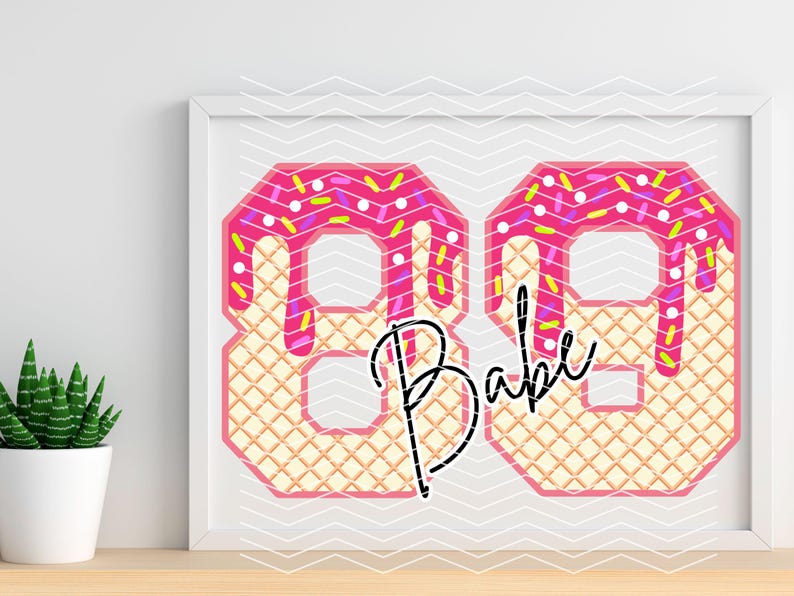 Pink Ice Cream Drip Numbers 0-9 Png | Sprinkles Ice Cream Numbers | Ice ...