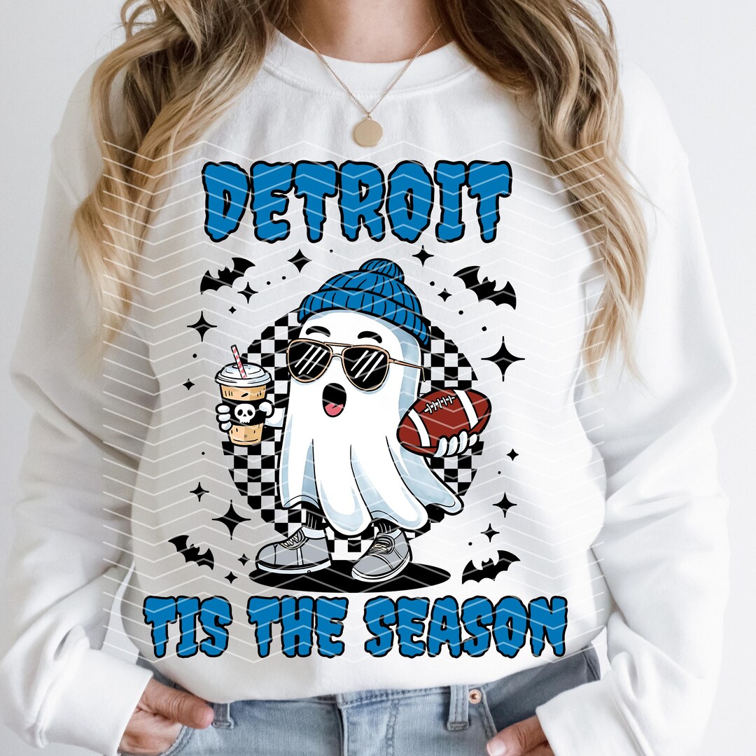 Detroit Boo Sheet Ghost Png Detroit Football Halloween Png Detroit ...