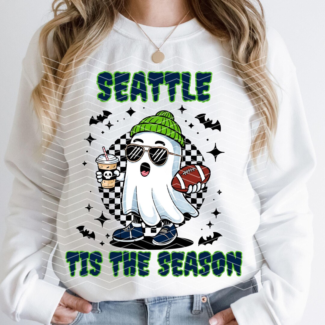 Seattle Boo Sheet Ghost Png | Seattle Football Halloween Png | Seattle ...