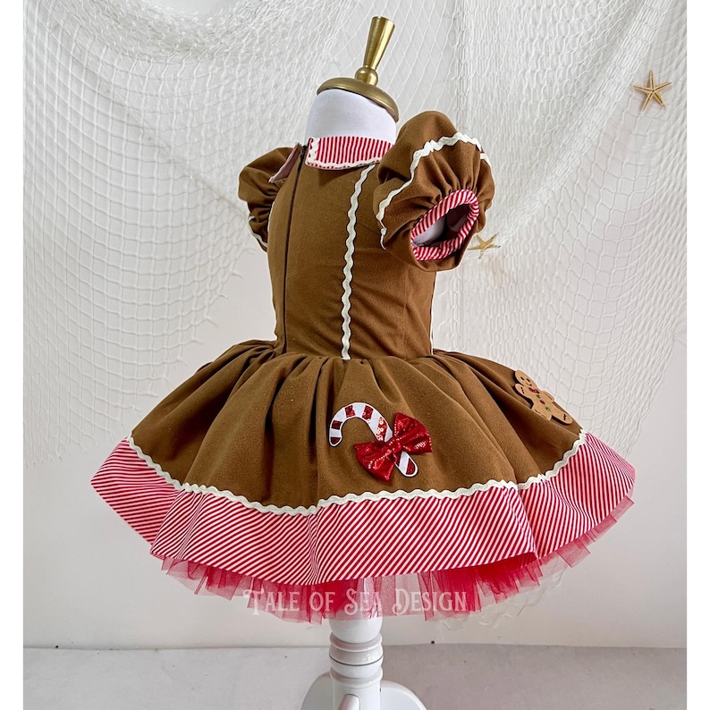 Gingerbread Girl Dress, Toddler Christmas Dress - Etsy