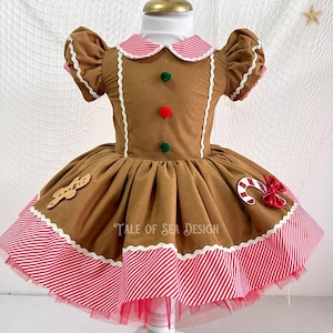 Gingerbread Man Costume for Girls, Halloween Girl Dress - Etsy
