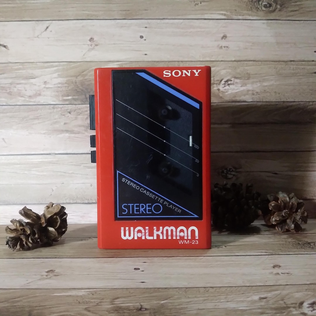 Sony Walkman Cassette Tape Player WM-23 Red Edition - Etsy