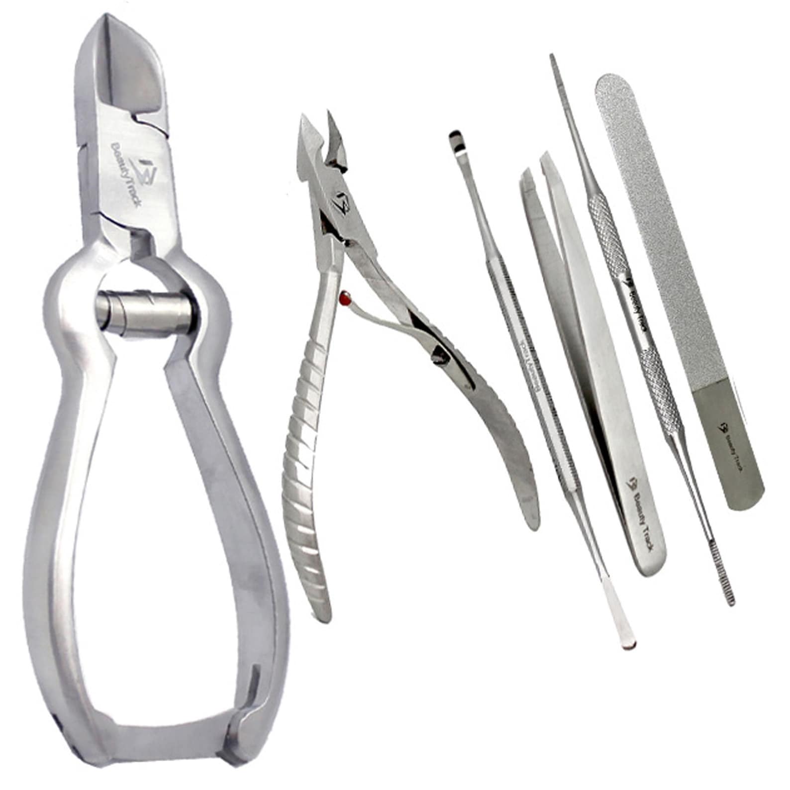 6-piece Professional Podiatry Tool Kit: Ingrown Toenail Nippers and ...