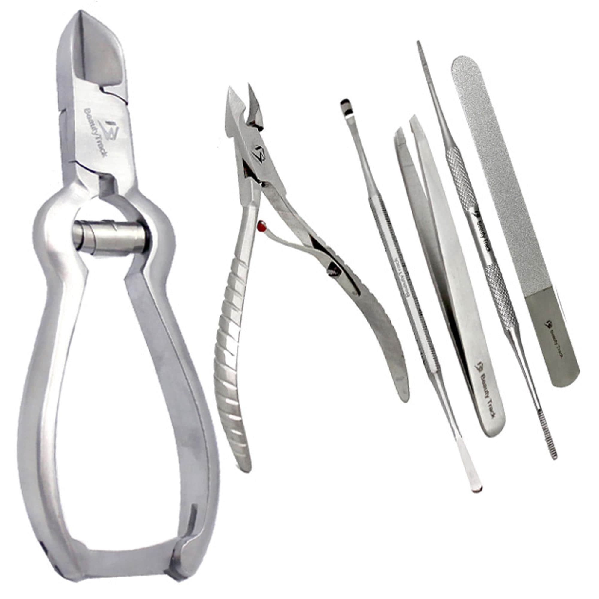 6-piece Professional Podiatry Tool Kit: Ingrown Toenail Nippers and ...