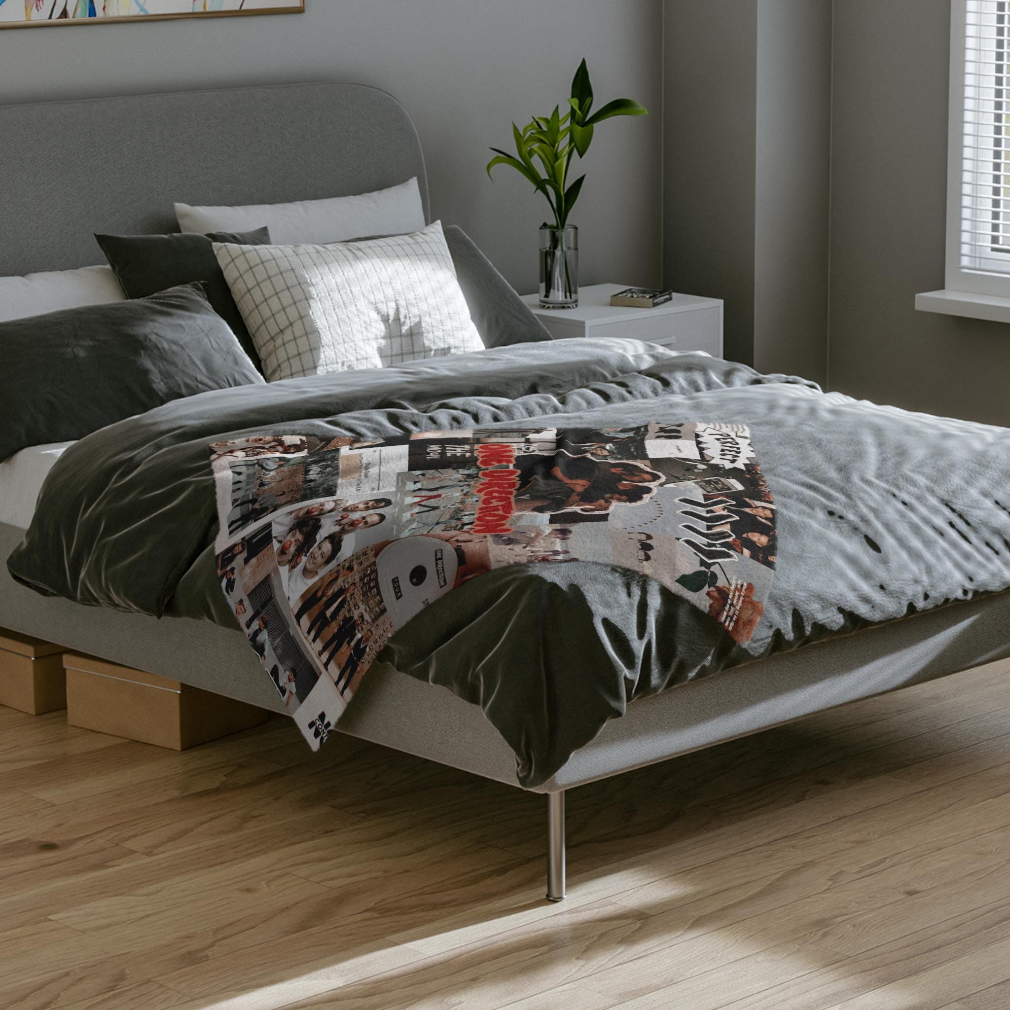 One Direction Throw Blanket, Velveteen Microfiber, 1D Fan Gift - Etsy