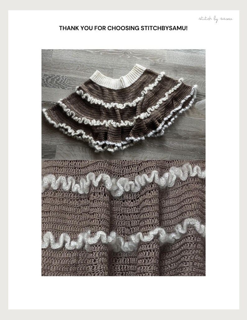 Skirt Crochet Pattern, Easy Skirt Pattern, Ruffle Skirt Crochet Pattern ...