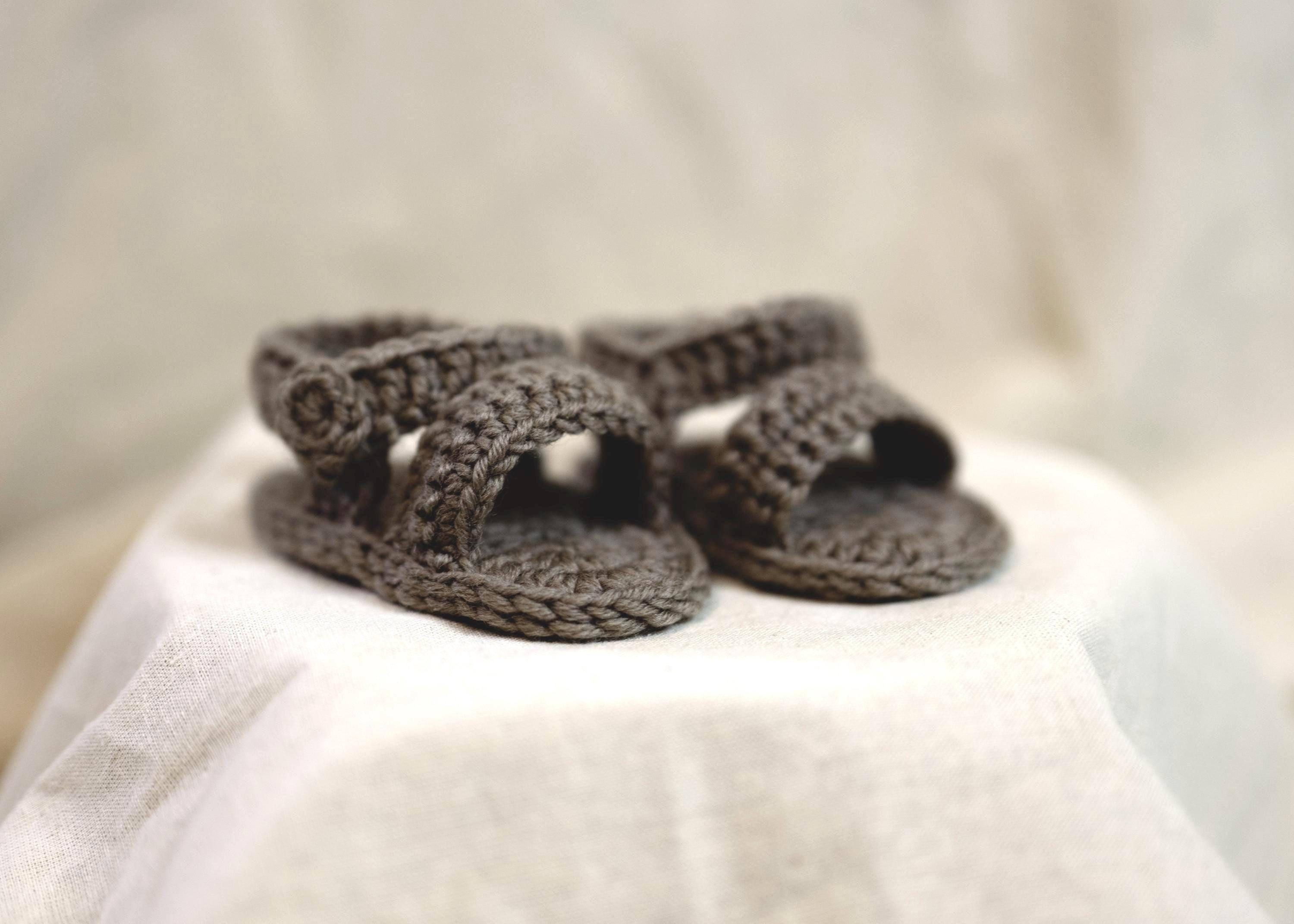 Baby Sandals Crochet Pattern: Step by Step Instructions for Newborn ...