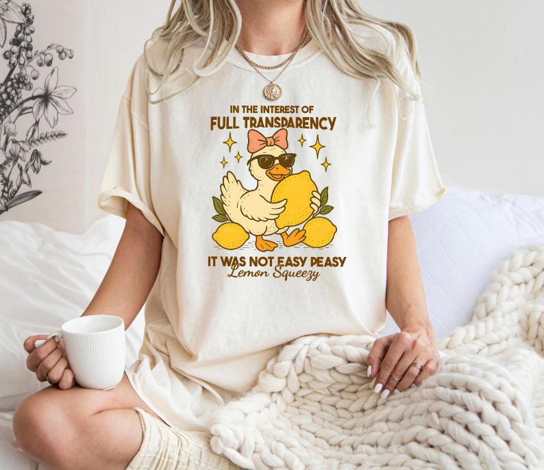 Funny Goose Comfort Colors Shirt: Full Transparency Humor Tee - Etsy