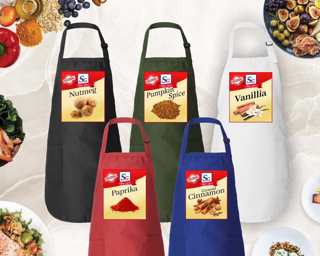 Spice Girl Group Costume Apron: Halloween Condiment Matching Aprons ...