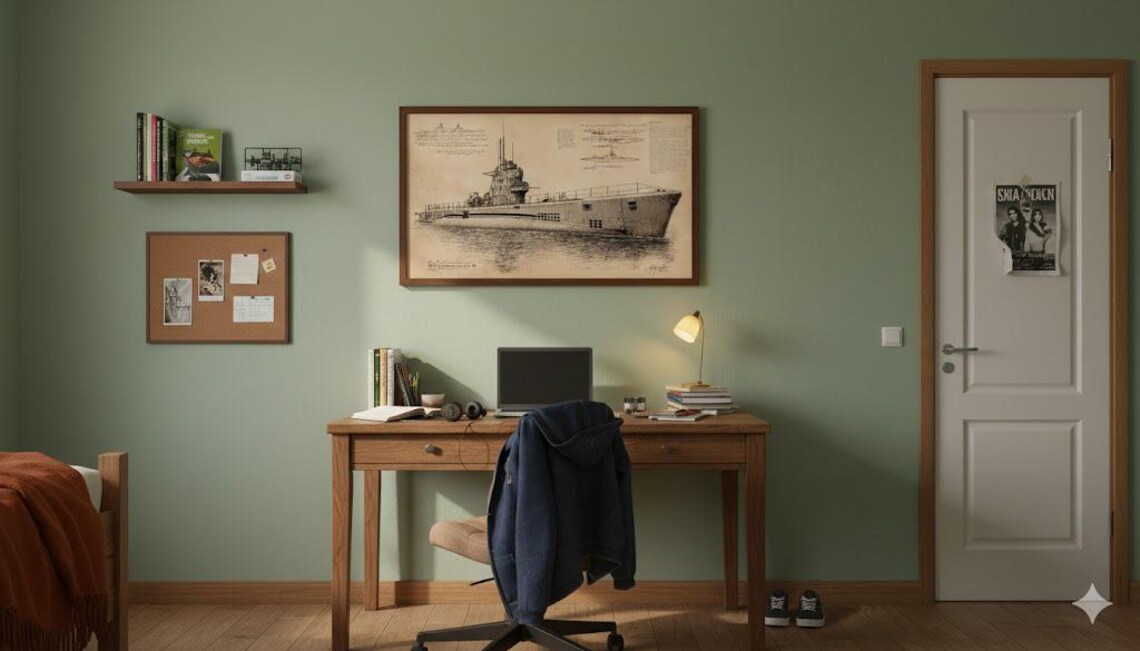 Gato Class Submarine Print, Vintage WW2 Navy Wall Art, Nautical ...