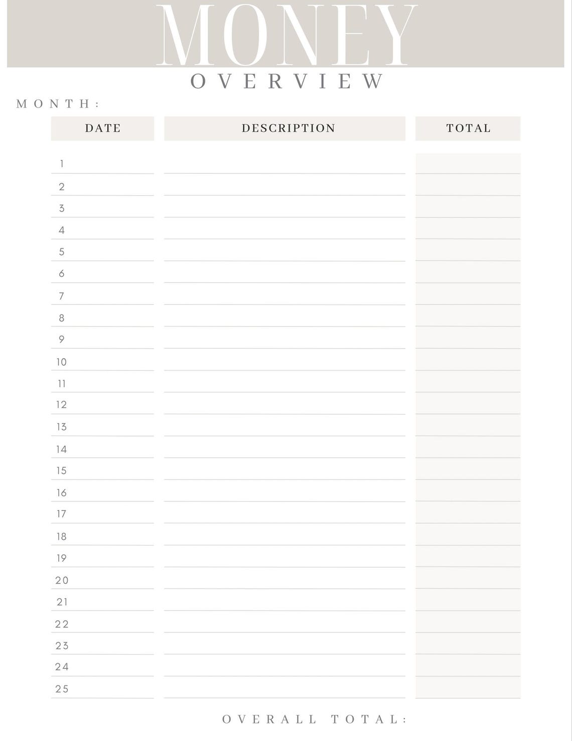 Simple Money Monthly Budget Tracker – Easy-to-use Finance Organizer for ...