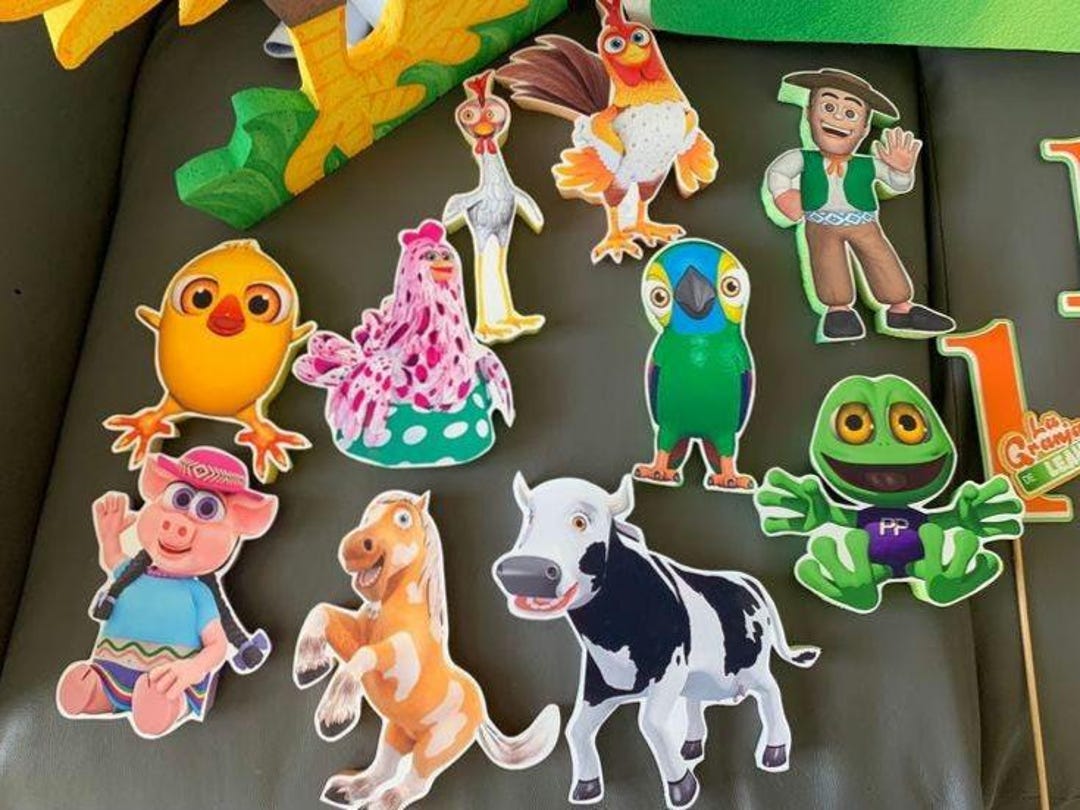 La Granja De Zenon Cutout for Centerpieces Bartolito Gallo Vaca Lola ...