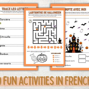 Halloween French Worksheets for Kids | Fun Printable Activities ...
