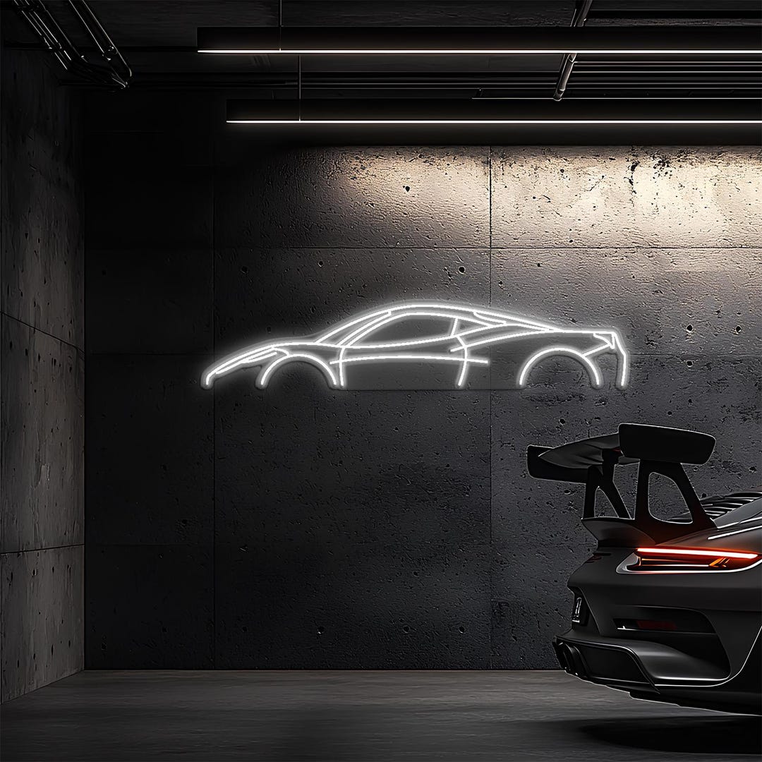 Plexiglass Neon Car Sign, Neon Car Light, Neon Sign, Car Neon Sign ...