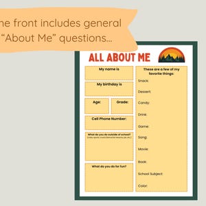 Christian All About Me Worksheet: Bible Study, Youth Group (PDF & JPG ...