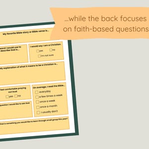 Christian All About Me Worksheet: Bible Study, Youth Group (PDF & JPG ...