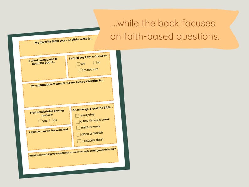 Christian All About Me Worksheet, Bible Study, Sunday School ...