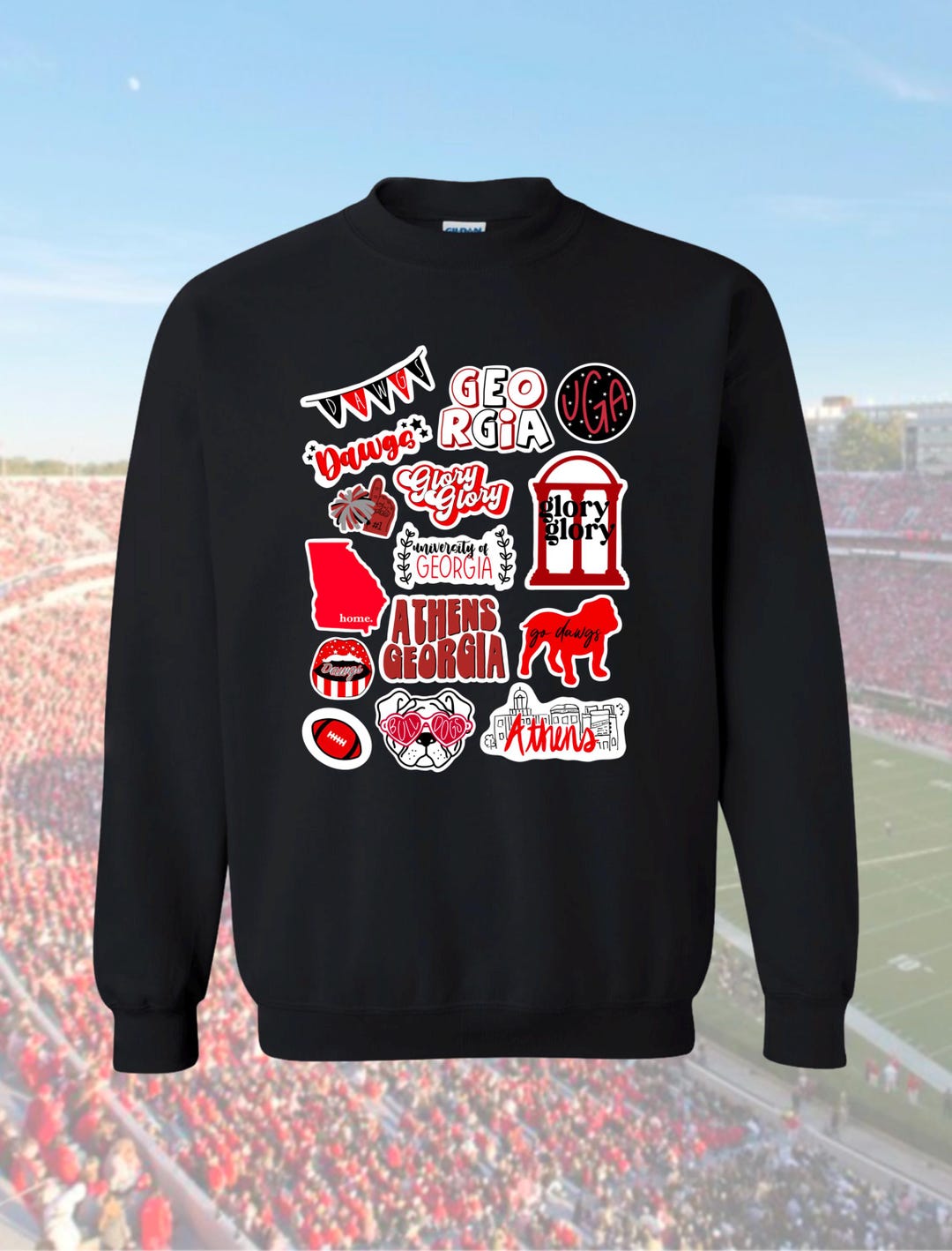 GA Sticker Crew | UGA Crew | Sticker Collage Crew | University of ...