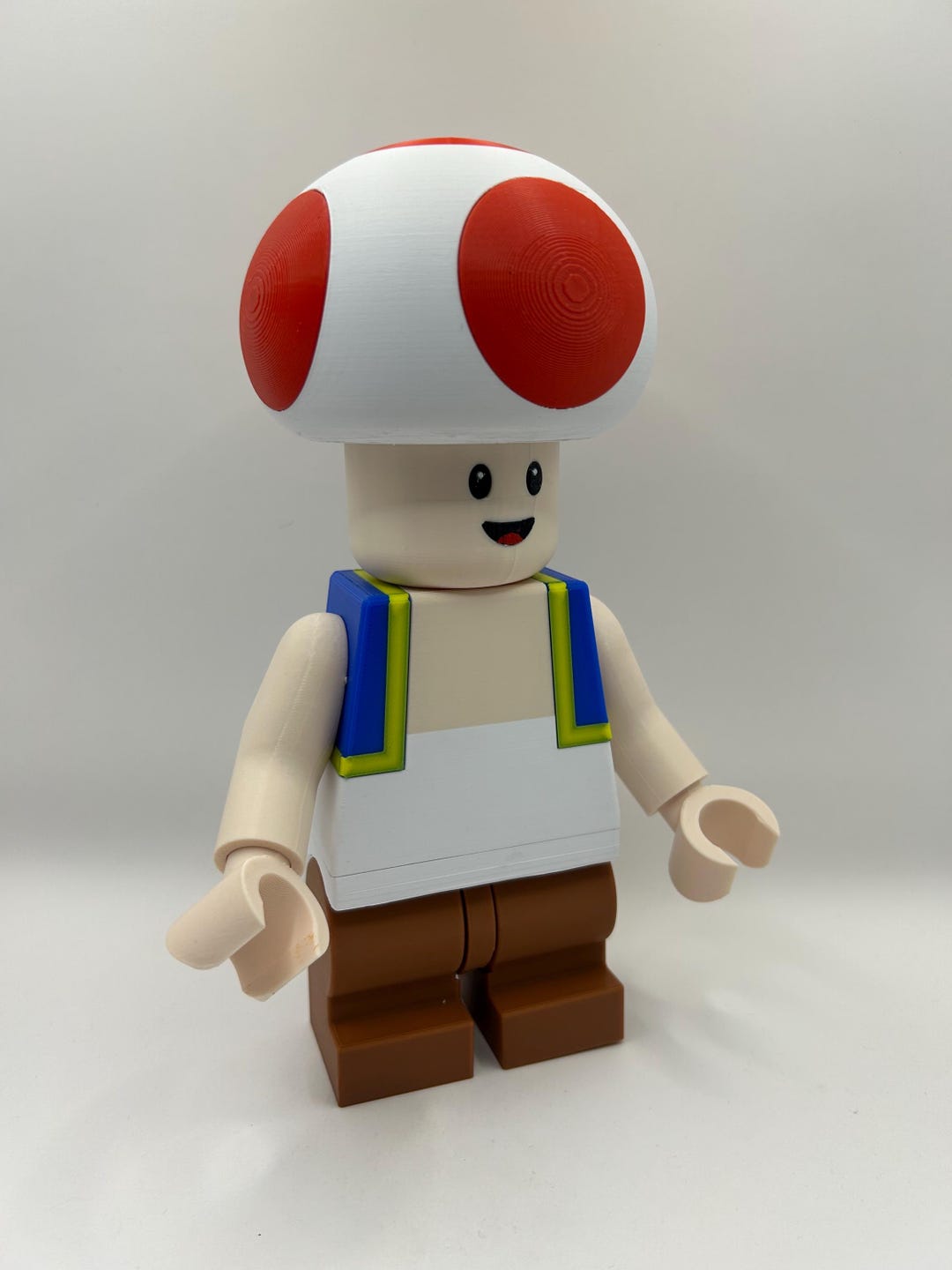 Mega Mushroom Head Inspired 9in Brick Megafigure. - Etsy
