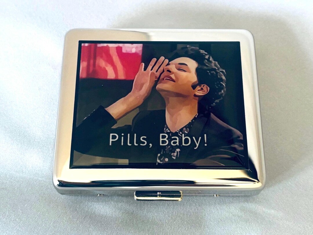 Pills Baby Funny 7 Day Pill Box With Mirror - Etsy