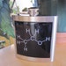Ethanol Molecular Diagram Liquor Hip Flask 6 Ounce - Etsy