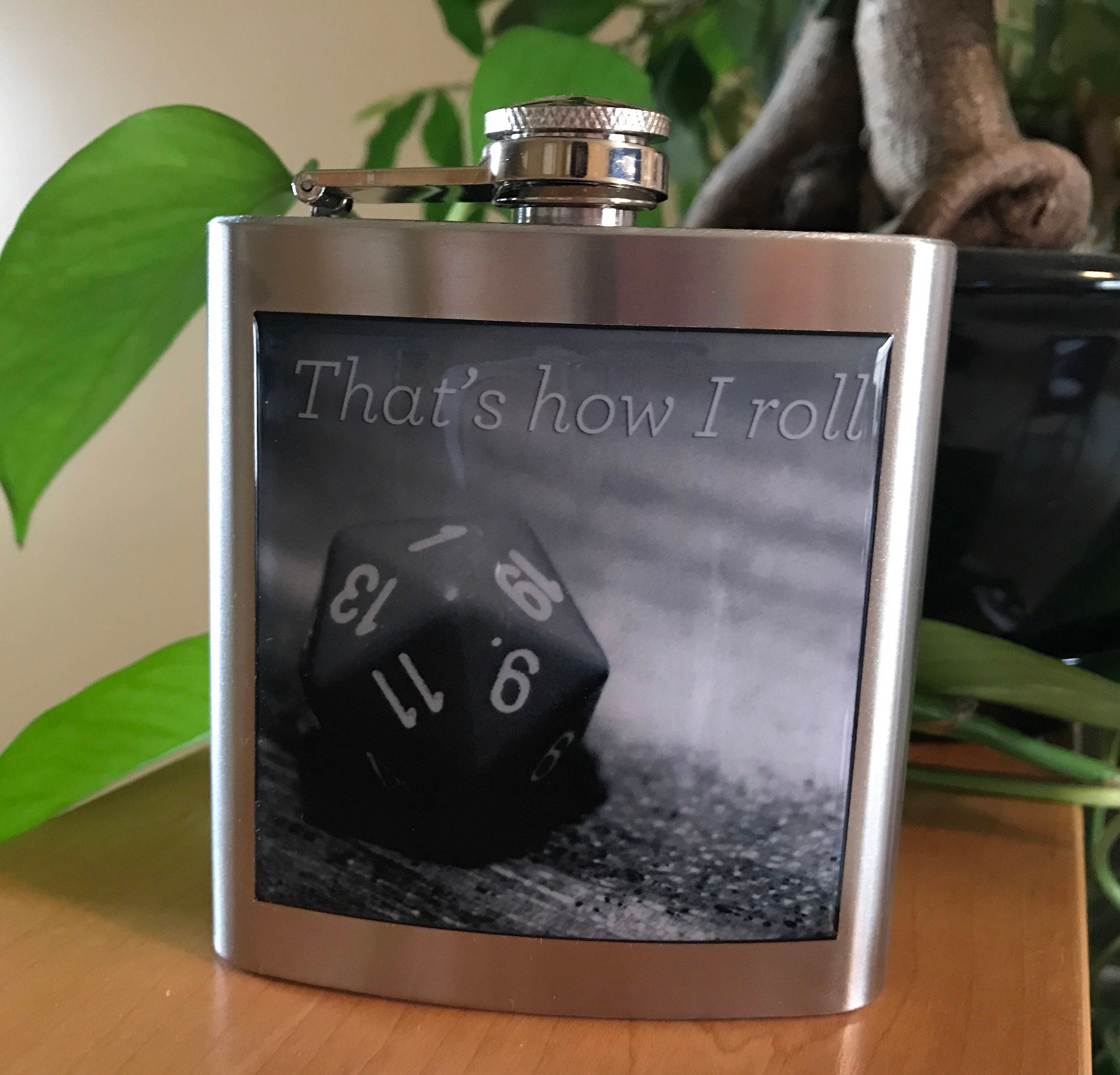 Dungeons and Dragons DICE D and D DD Liquor Hip Flask | Etsy