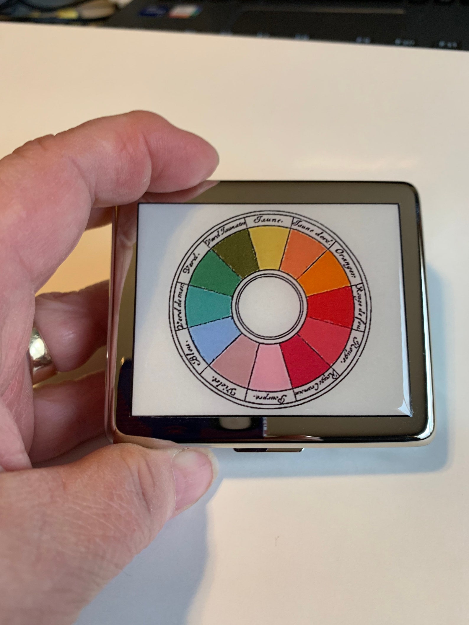 Vintage French Artist Color Wheel 7 Day Pill Box With Mirror - Etsy