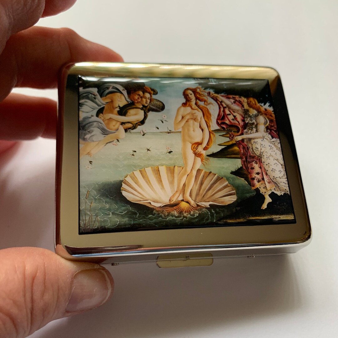 Birth of Venus Botticelli 8 Day Pill Box With Mirror - Etsy